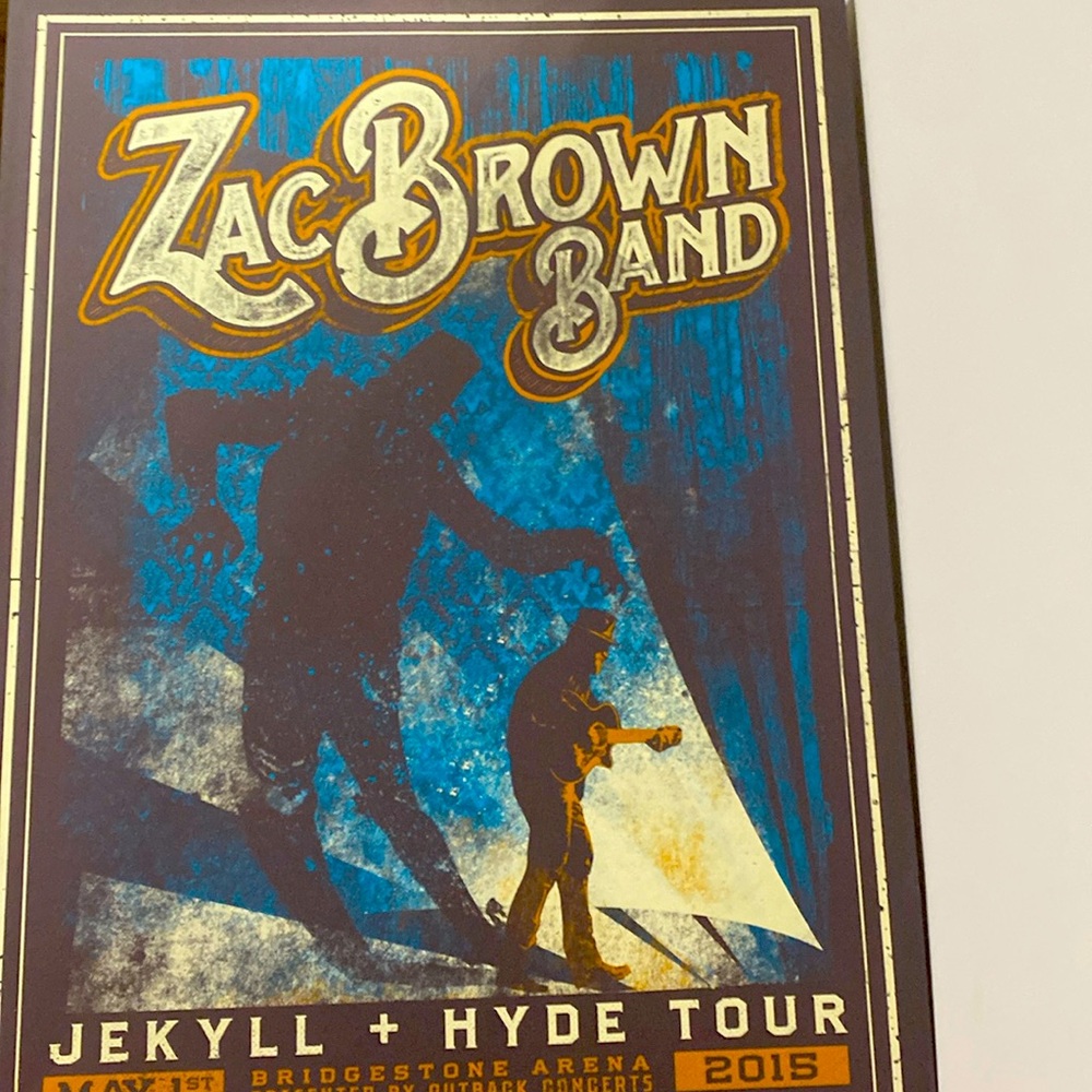 2015 Zac Brown Band Tour Poster - Gem
